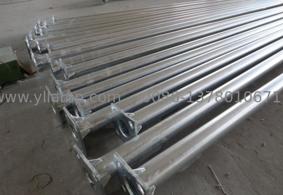 250W and 400W HPS or LED Lamp double arms Q235 steel highway square street lighting pole supplier