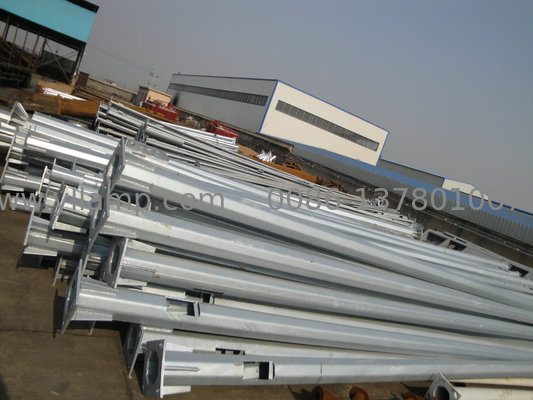 6M Q235 galvanized airport LED street light pole manufacturers supplier