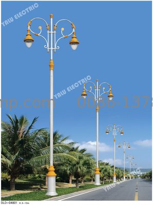 7M-10M Eureapean style steel landscape modern led street light with aluminum base supplier