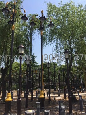 7M-10M Eureapean style steel landscape modern led street light with aluminum base supplier