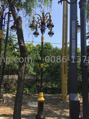 7M-10M Eureapean style steel landscape modern led street light with aluminum base supplier