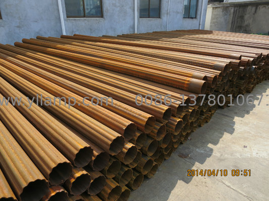6M double arm Q235 Embossed decorative  8m street lighting pole with aluminum base supplier