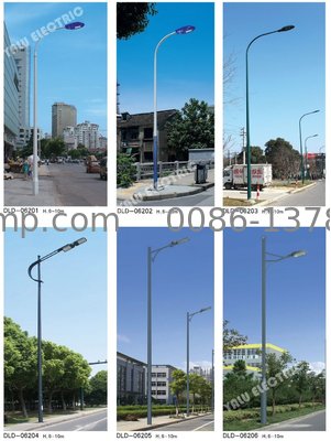 6M Q235 galvanized airport LED street light pole manufacturers supplier