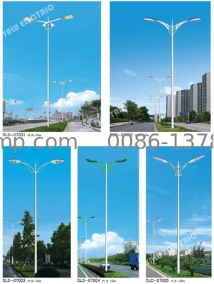 10Meter city roadgalvanized shockproof double arm Q235 steel 250W high pressure sodium lamp street light supplier