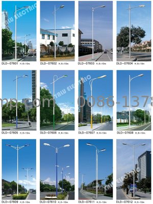 6Meters Octagonal street light poles SS400 Q235 steel HDG LED street lighting pole factory supplier supplier
