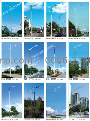 Outdoor Q235 steel 6m 8m 10m octagonal solar street lighting pole price with solar powered street lighting supplier