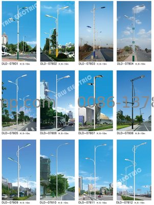 10m Q235 steel single arm and double arm conical hexagonal octagonal polygonal street light pole supplier