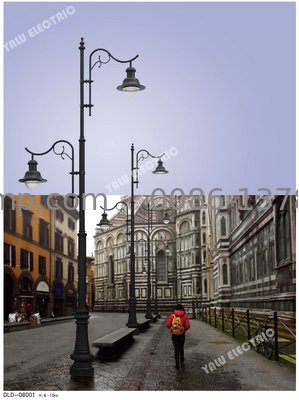 4m 6m 8m 10M Q235 galvanized tapered street light poles for solar street light in Dubai match double or single arm supplier