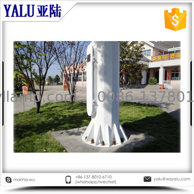 50M Cricket Ground galvanized painting 1000W LED high mast lamp steel pole with double winch auto-lifting system supplier