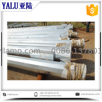 15m-45m Galvanized Q235 LED Football field high mast lighting with auto-lift system supplier