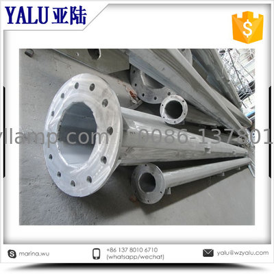 15m-45m Galvanized Q235 LED Football field high mast lighting with auto-lift system supplier