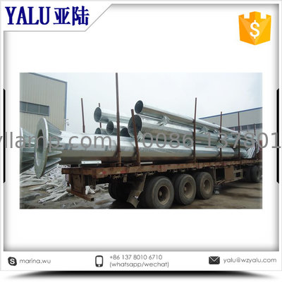 15m 18m 20m 25m 30m 35m football gymnasium field Q235 galvanized LED High Mast Light Pole with lifting system supplier