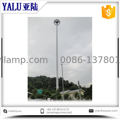 15m 18m 20m 25m 30m 35m football gymnasium field Q235 galvanized LED High Mast Light Pole with lifting system supplier