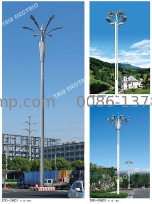 20meter galvanized steel Outdoor soccer and cricket field landscape high mast pole light with high power LED light supplier