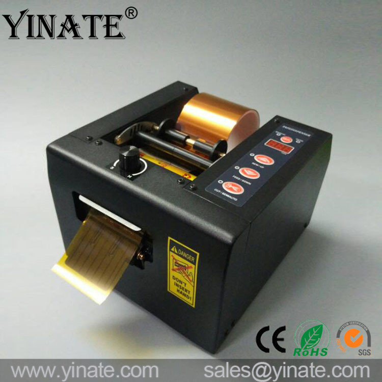 Black 25W 80mm GSC-80 Electronic Gummed Tape Dispenser Adhesive Webbing Cutter /Auto Cutting Tape Machine for Packing CE