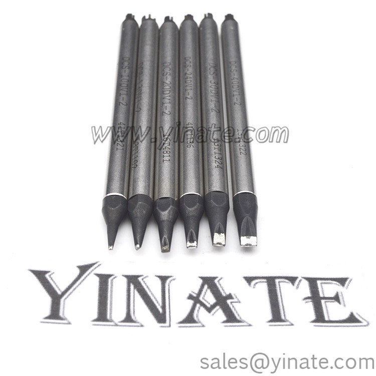 Long Life Apollo Seiko Iron Tips Cartridge DS-50GDV17-BZ40 / DCS-50DV1-2 Iron head Nitregen Electric Soldering Iron Bits
