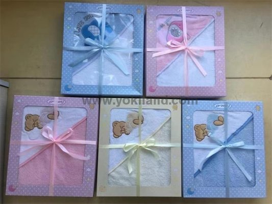 YKT7056 100% cotton baby hooded towel supplier