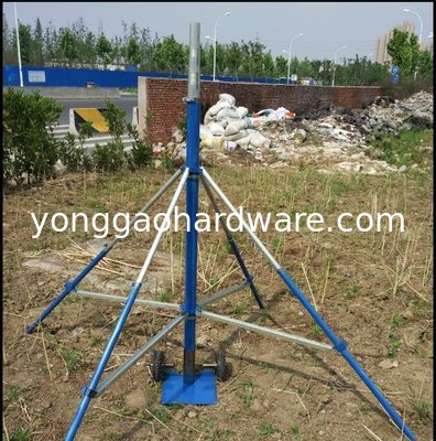 hard aluminum alloy tube mast with wireless control pan-head 6 m ground based telescopic mast photography
