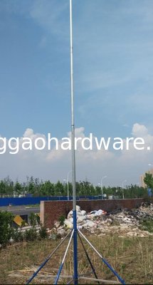video telescoping equipment 9m high hand pull-up mast hard 6063 aluminum alloy with wireless control pan-head