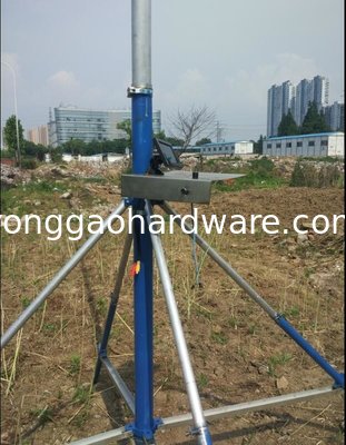 9m high sport video tower hand pull-up mast hard 6063 aluminum alloy with wireless control pan-head