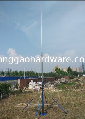 endzone camera system with self power supply battery  LCD screen display 9m high  hard 6063 2mm thickness tube
