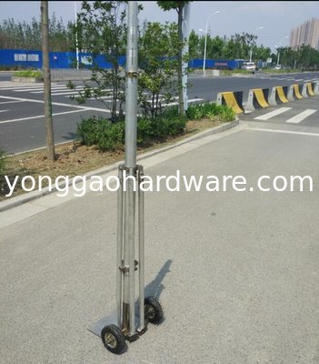 2mm wall 6063 aluminum tube 6-18m telescopic mast with tripod stand