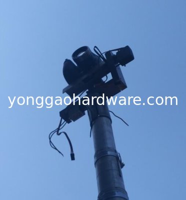 endzone camera  3--12m high with wireless electrical pan tilt elevated telescoping mast aerial photography equipment