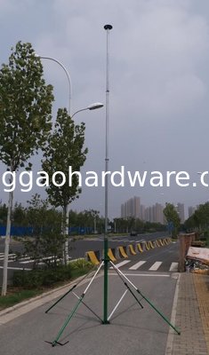 6 sections endzone camera pole 6--18m telescopic antenna pole and lightweight antenna tower hand push-up aluminum tube