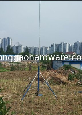 tripod endzone camera pole 6--18m telescopic antenna pole and aerial photography mast hand push-up 2mm aluminum tube