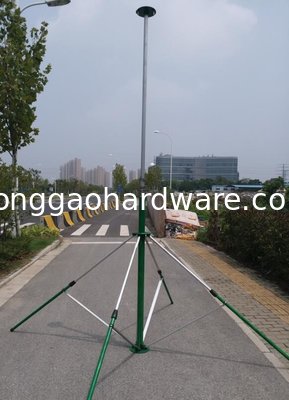 LCD screen display 3--15m telescopic mast aerial photography equipment hard 6063 2mm thickness tube with self battery
