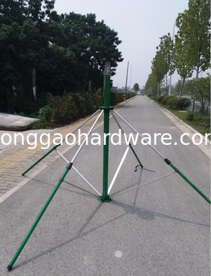 2mm wall 6063 aluminum tube 6-18m telescopic antenna towers and lightweight antenna mast with tripod stand