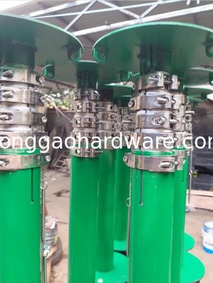 guyed aluminum telescopic mast antenna pole  6 meter 18 meter telescopic antenna tower with trolley base
