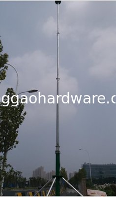 GUYED LIGHTWEIGHT TELESCOPIC MAST Push-up Mast 3--18m telescopic antenna towers and lightweight antenna mast