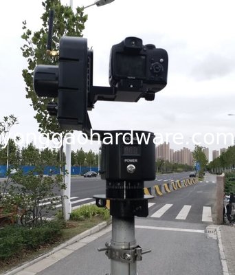 30’ telescopic pole endzone camera system hard 6063 2mm thickness tube video tower system remote pan tilt head 7.2V