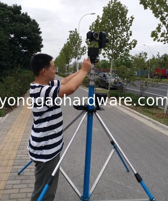 3--12m high telescopic aerial photography mast hand pull-up mast video pole system with trolley base and self power