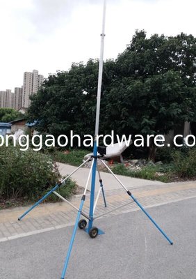 3--12m high with wireless electrical pan-head Ground based elevated telescoping mast aerial photography equipment