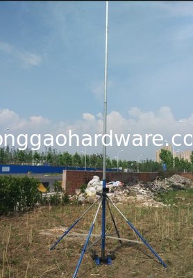 light weight antenna Mast antenna pole telescopic pole antenna tower 6 meter 18 meter hand push up mobile antenna mast
