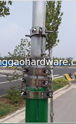 10m high light wight Telescoping Camera Stand Ground-based Telescoping Elevated Mast aluminum telescopic mast