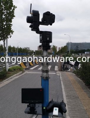 Telescoping Mobile Video Surveillance Mast 6 to 9 meter ground based telescopic mast photography sport video mast