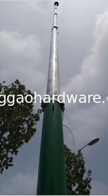 hand push up telescopic mast 6m 9m aluminum mast light weight telescoping pole