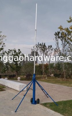 movable light pole winch type mast 6-12 meters antenna tower