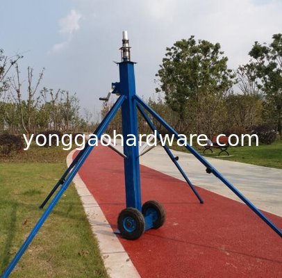 movable light pole winch type mast 6-12 meters antenna tower