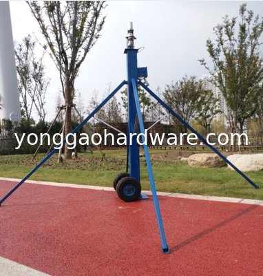 winch type mast  light pole telescoping pole portable crank up heavy duty mast