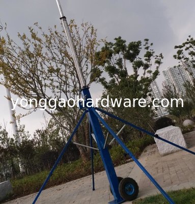 winch up mast  light pole crank up telescoping pole portable heavy duty mast outdoor light pole