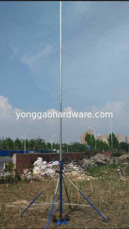 endzone camera  3--12m high with wireless electrical pan tilt elevated telescoping mast aerial photography equipment