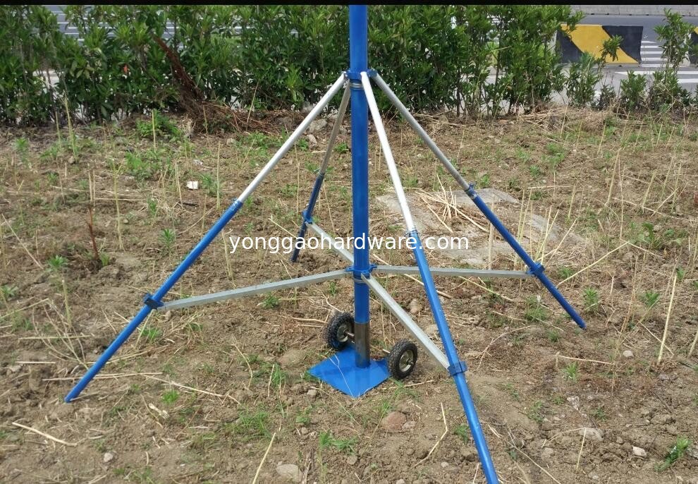 1.2--2m adjustable legs 6063 alu alloy tube aluminium tripod 3 and 4 legs