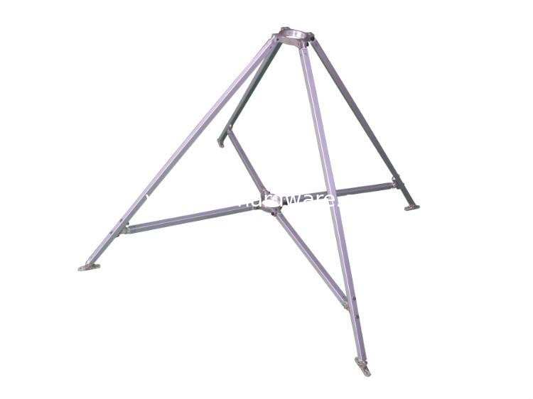heavey duty tripod 3 and 4 legs tripod for mast and pole 1.2--2m adjustable legs 6063 alu alloy tube aluminium