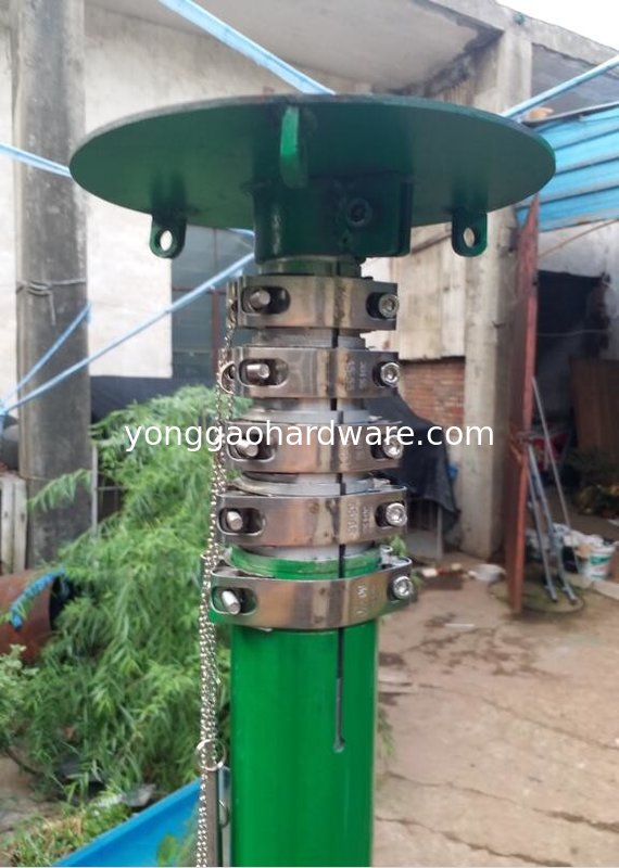 Guyed Lightweight Telescopic Mast antenna pole  6 meter 18 meter telescopic antenna tower with trolley base