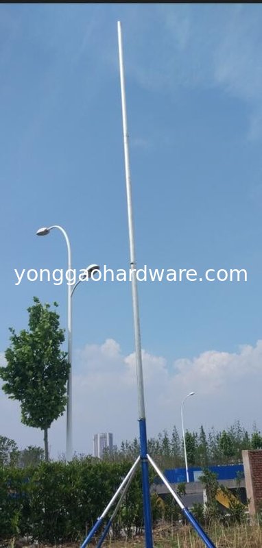 Ground-based Telescoping Elevated Mast 15ft 30 ft Aerial Photography pole endzone camera mast telescoping mast