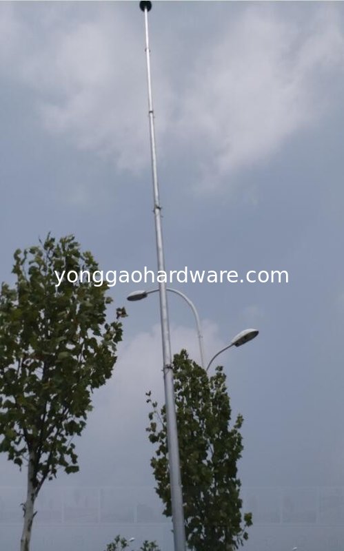 40ft telescoping mast  20ft telescopic pole for Ground based elevated aerial photography system aluminum mast
